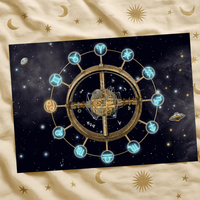 Astrology Chart 'Best Gear; | Steampunk Style with your own Photo